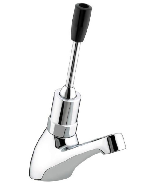 Bristan Timed Flow Single Toggle Lever Basin Pillar Tap