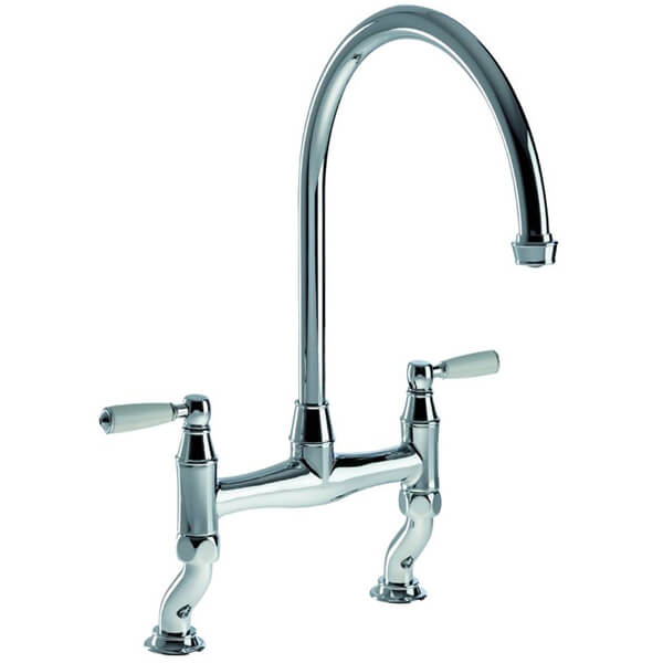 Abode Astbury Bridge Deck Mounted Kitchen Mixer Tap - AT3008.