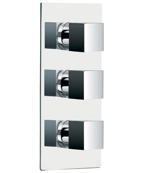 Pura Bloque Thermostatic 2 Outlet Triple Control Concealed Valve