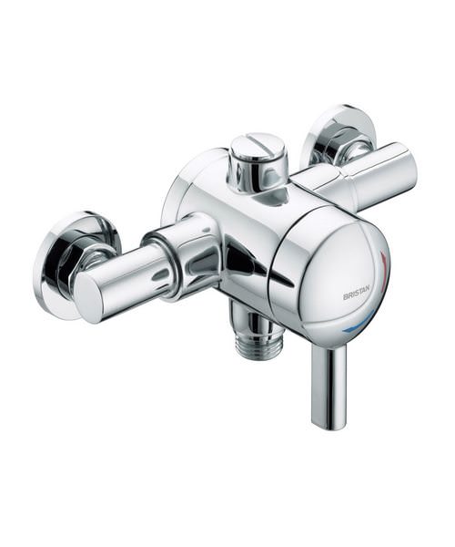Bristan Opac Mini Thermostatic Exposed Shower Valve With Chrome Lever