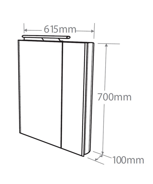 Roper Rhodes Ascension Refine Slimline Double Door Cabinet